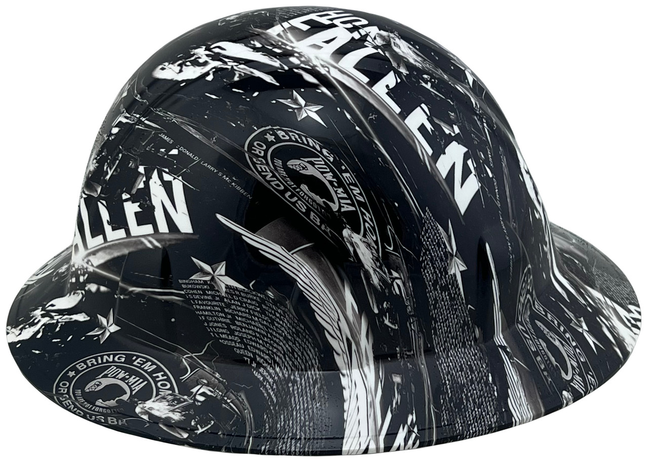Honor The Fallen Hydro Dipped Full Brim Hard Hat | Buy Online at T.A.S.C.O.