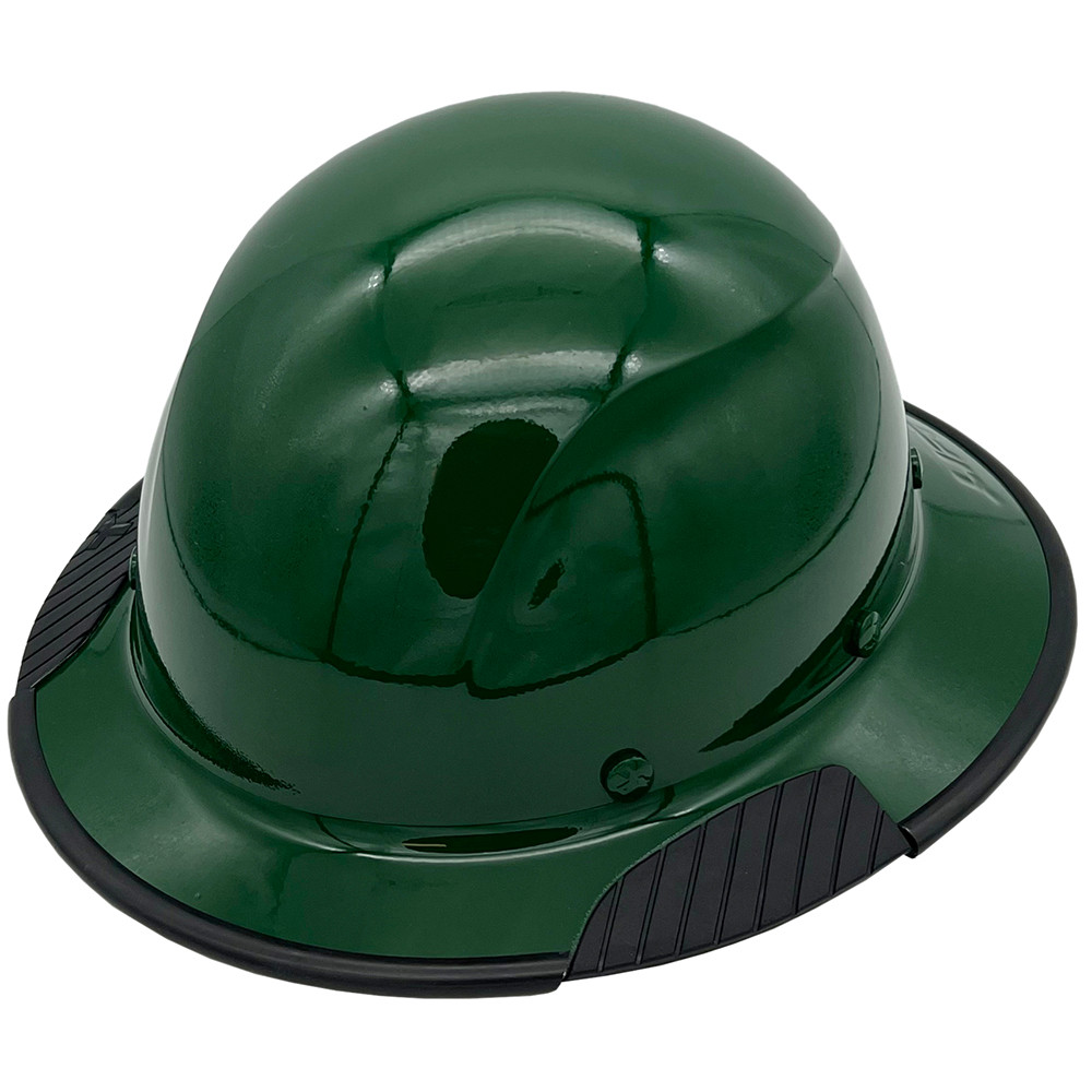 Green Carbon Fiber Hard Hat | Full Brim DAX Safety Helmet | Tasco ...