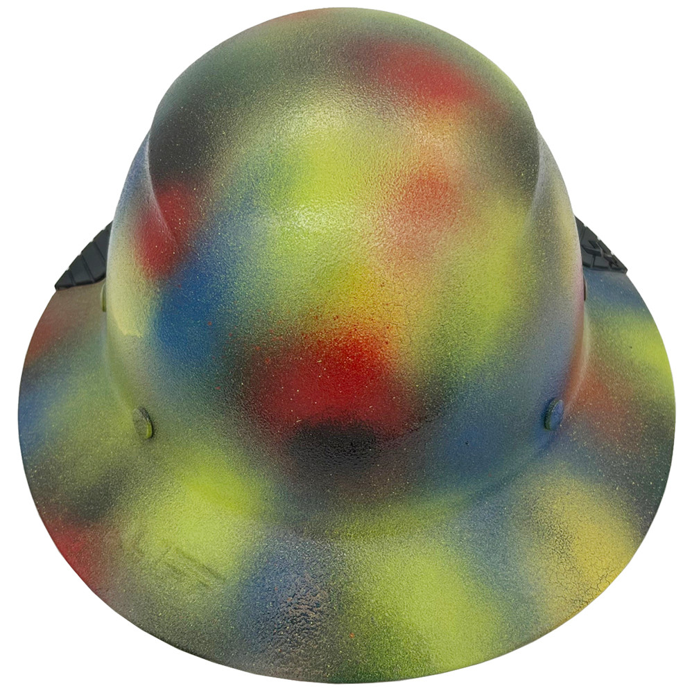 Actual Carbon Fiber Hard Hat - Full Brim Textured Paintball Camo