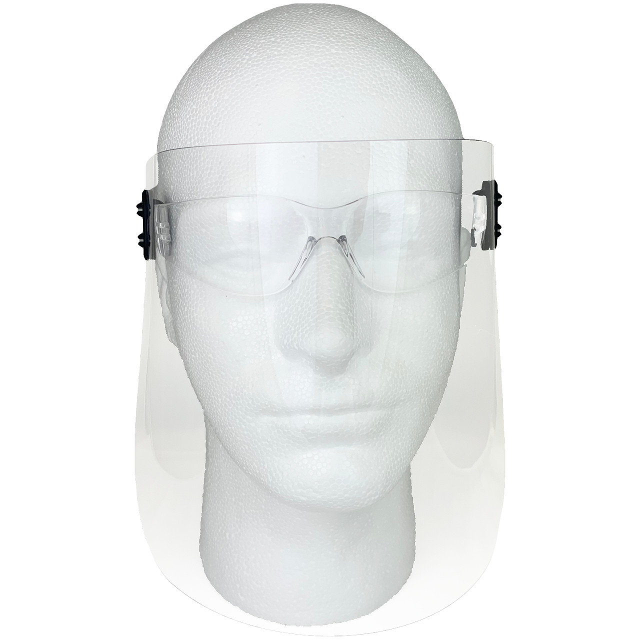 ERB Clip-On Disposable Face Shield with Gateway Starlite Safety Glasses ...