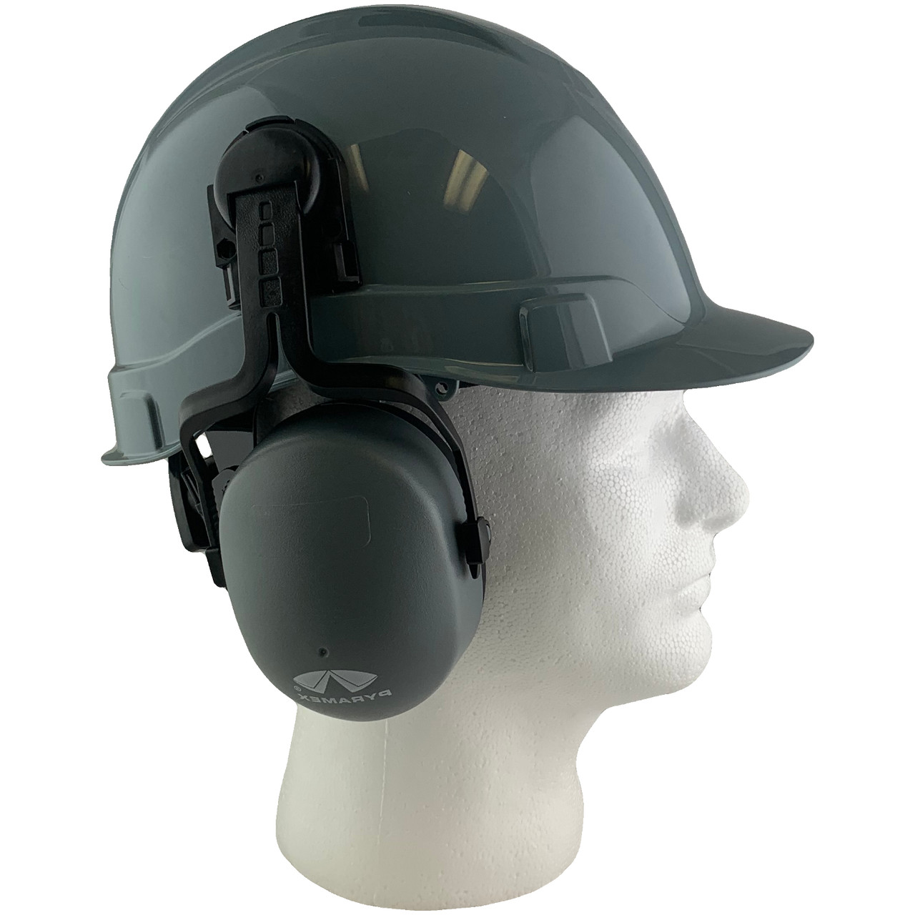 Pyramex Hard Hat with Earmuffs | Construction Safety Hats | Tasco ...