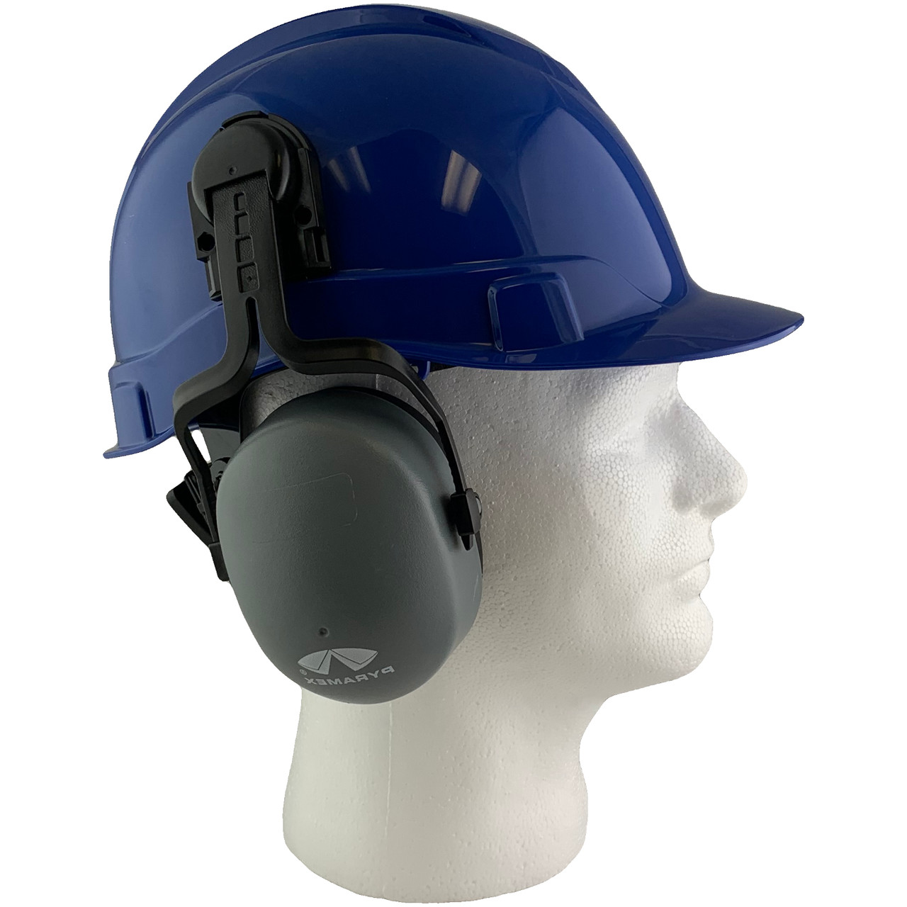 Pyramex Hard Hat with Earmuffs | Construction Safety Hats | Tasco ...