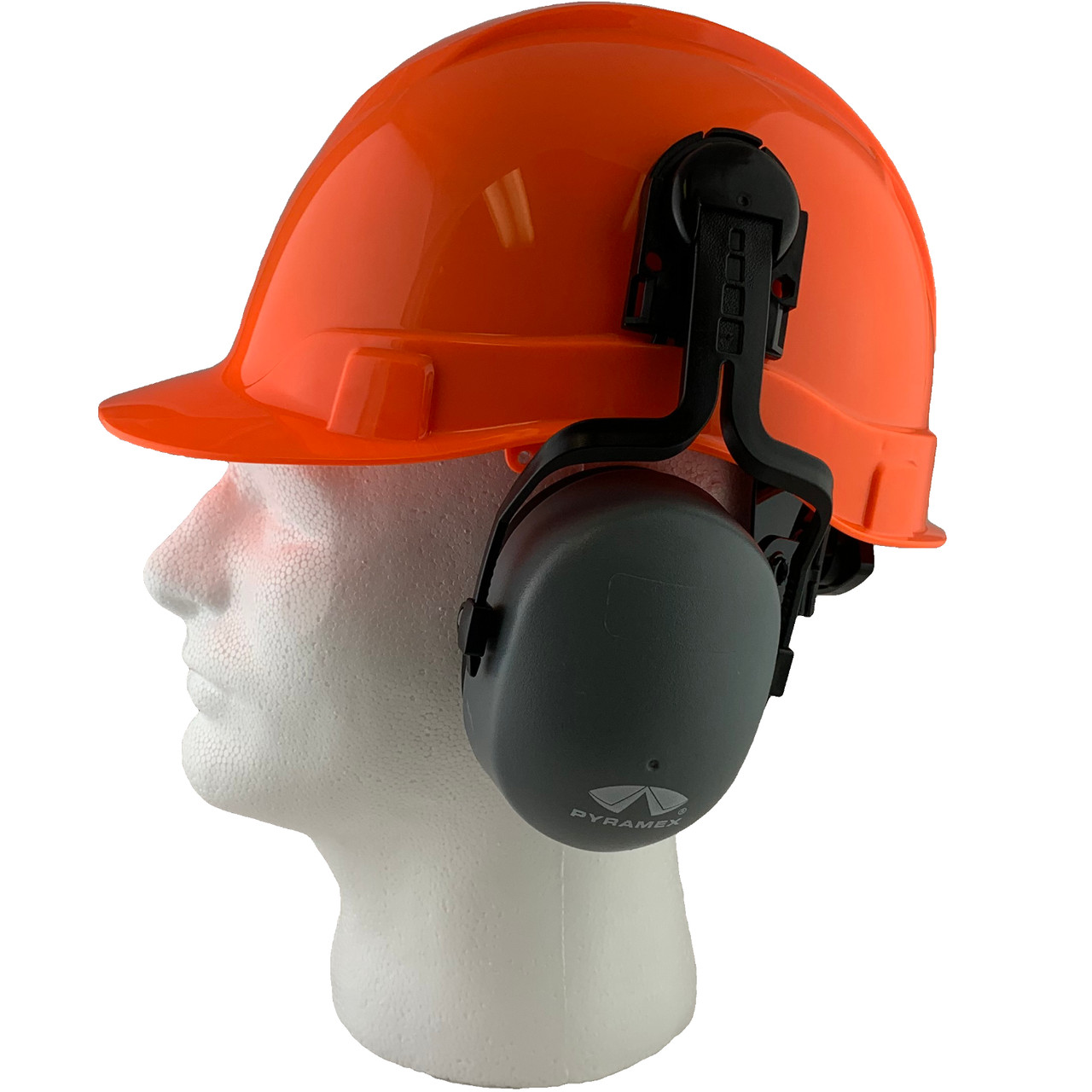 Pyramex Hard Hat with Earmuffs | Construction Safety Hats | Tasco ...