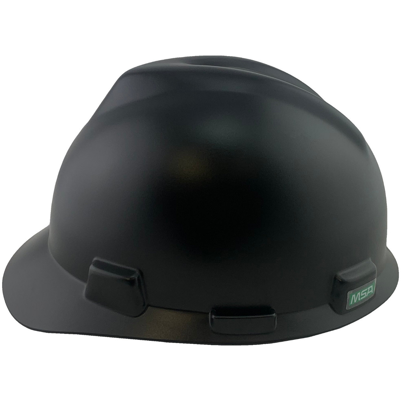 MSA V-Gard Cap Style Hard Hats Fas-Trac Suspensions Matte Black