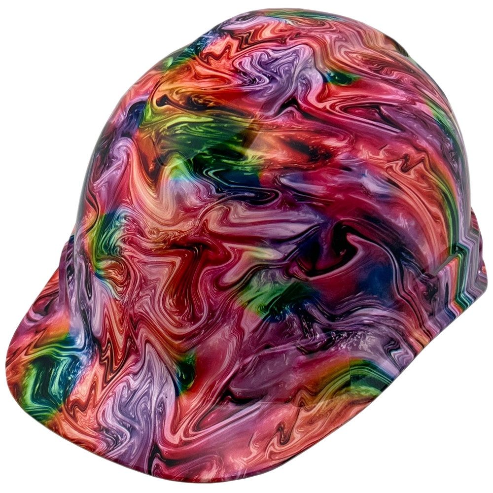 Color Splash Design Cap Style Hydro Dipped Hard Hats | Buy Online at T ...