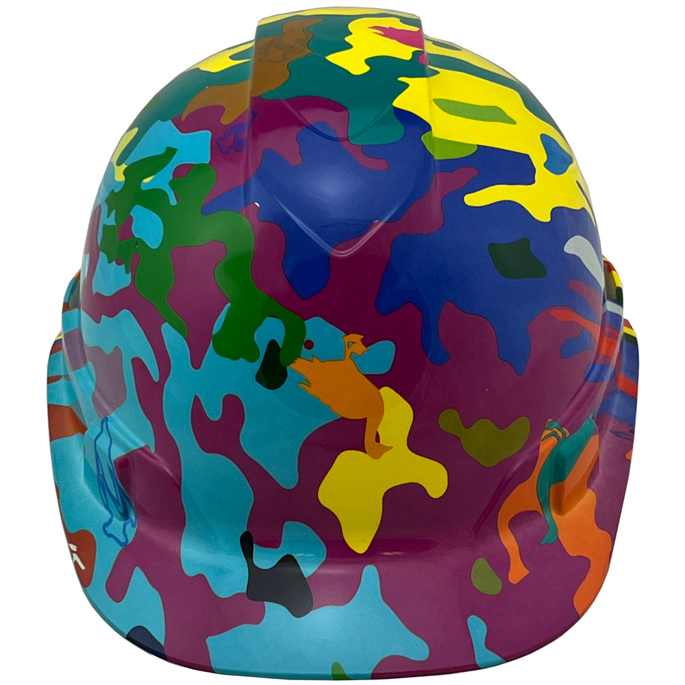 Neon Camo Design Cap Style Hydro Dipped Hard Hats | Buy Online at T.A.S ...