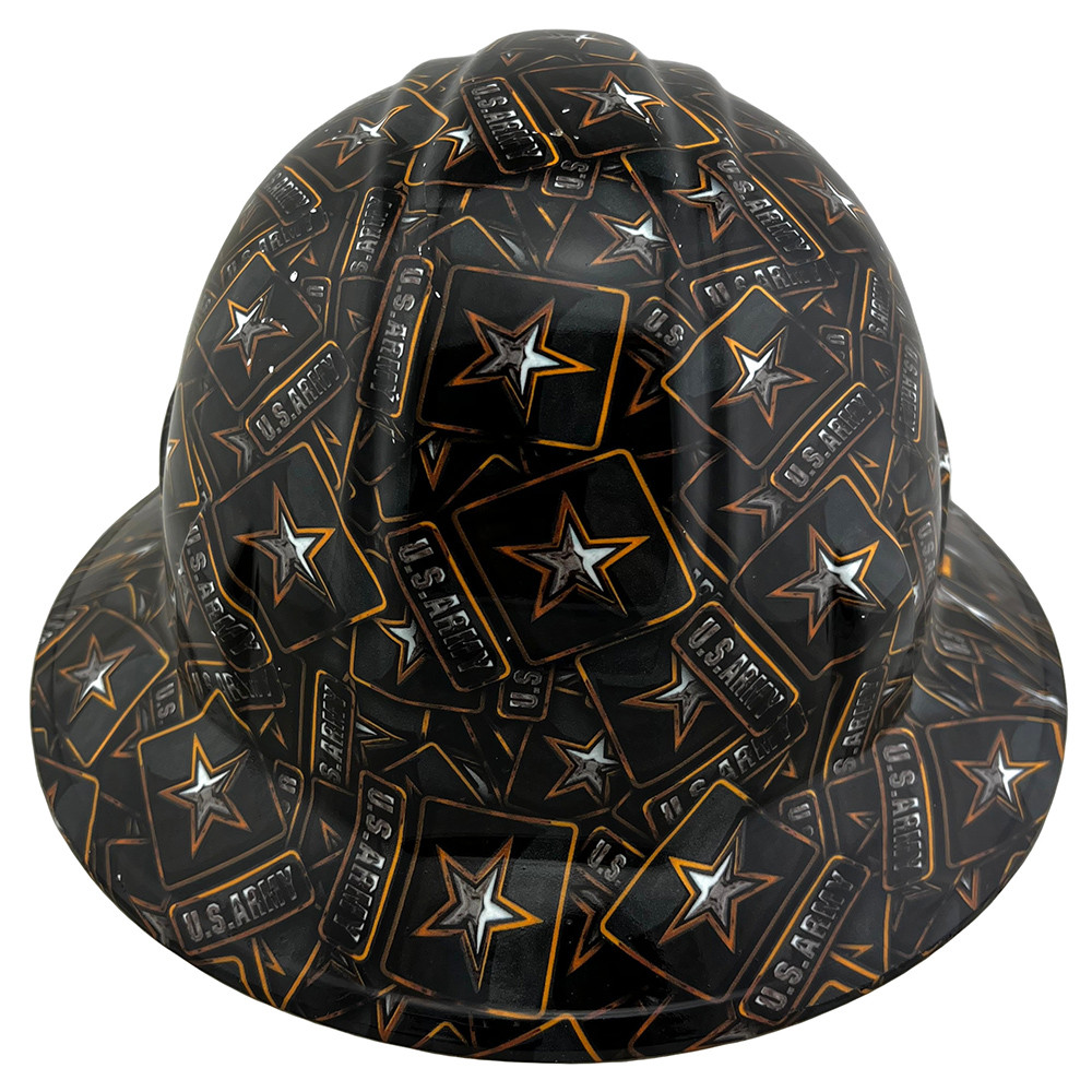 US Army Design Full Brim Hydro Dipped Hard Hats | Buy Online at T.A.S.C.O.