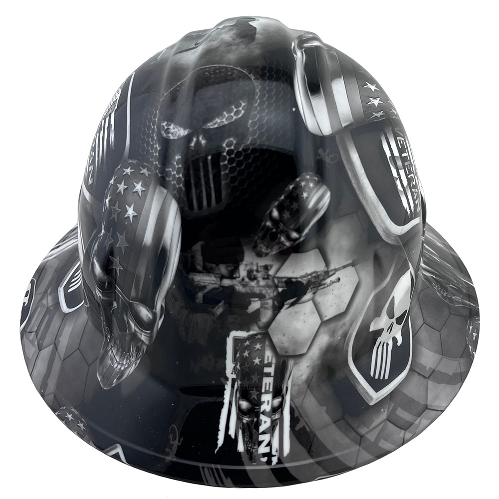 Veterans Design Full Brim Hydro Dipped Hard Hats | Buy Online at T.A.S.C.O.