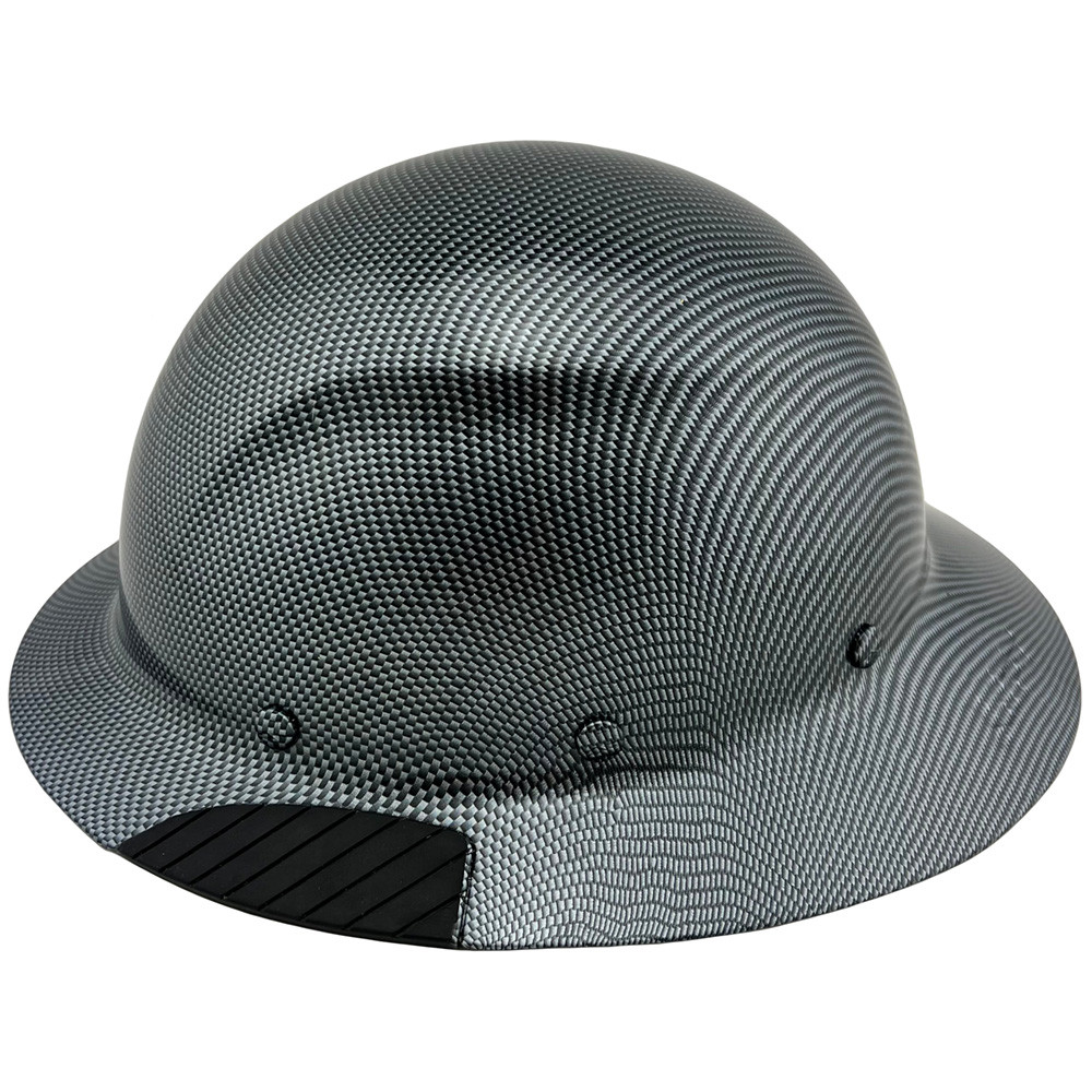 Composite Material Hard Hat - Full Brim Hydro Dipped - Graphite Design
