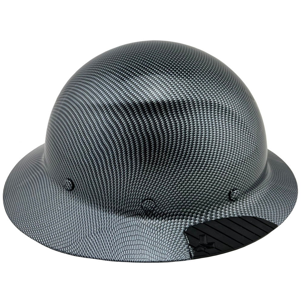 Composite Material Hard Hat - Full Brim Hydro Dipped - Graphite Design