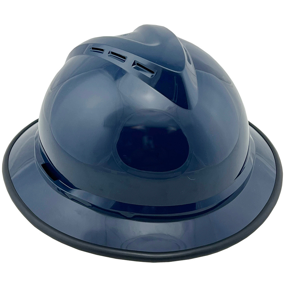 MSA Advance Full Brim Vented Hard hat with 6 point Ratchet Suspension ...