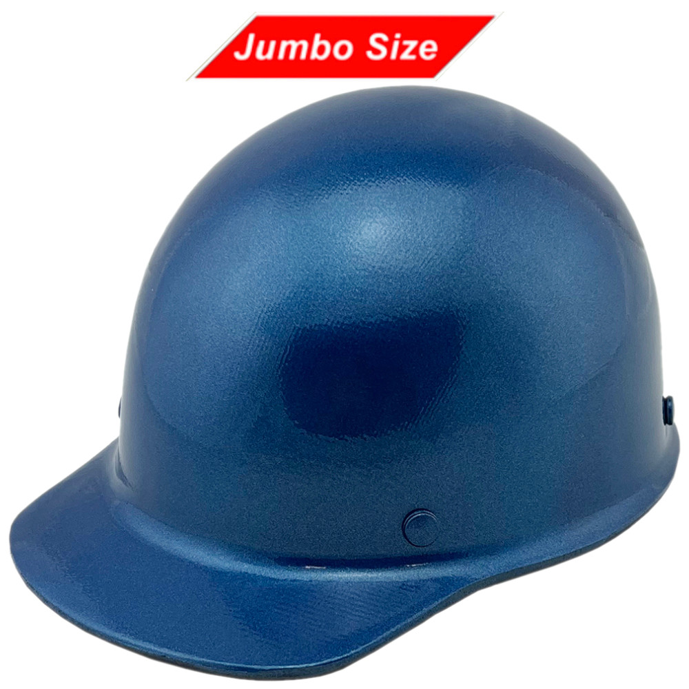 Metallic Blue Hard Hat | Large Shell Cap Style Hard Hats | Tasco-Safety.com