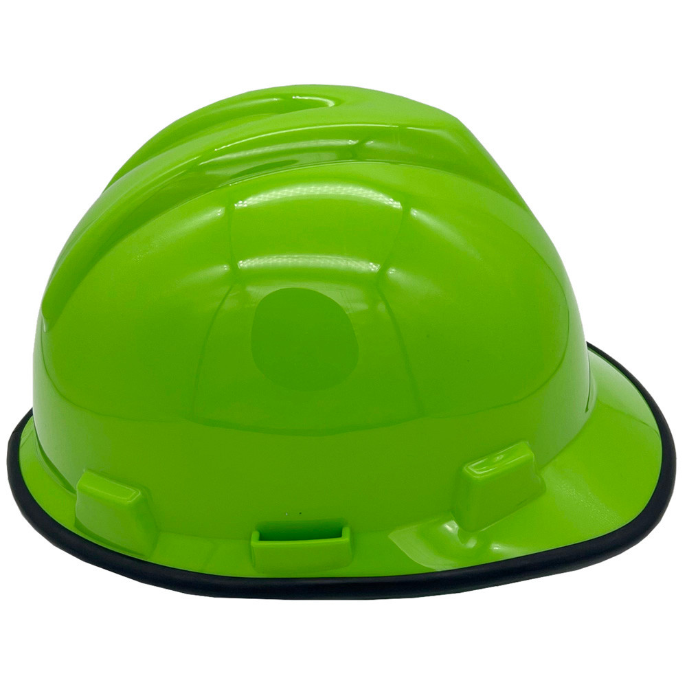 MSA Cap Style Large Jumbo Hard Hats with Fas-Trac Suspensions Hi Viz Lime