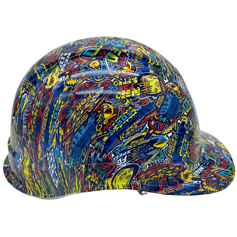 Sticker Bomb 30 Hydro Dipped Cap Style Hard Hat | Buy Online at T.A.S.C.O.
