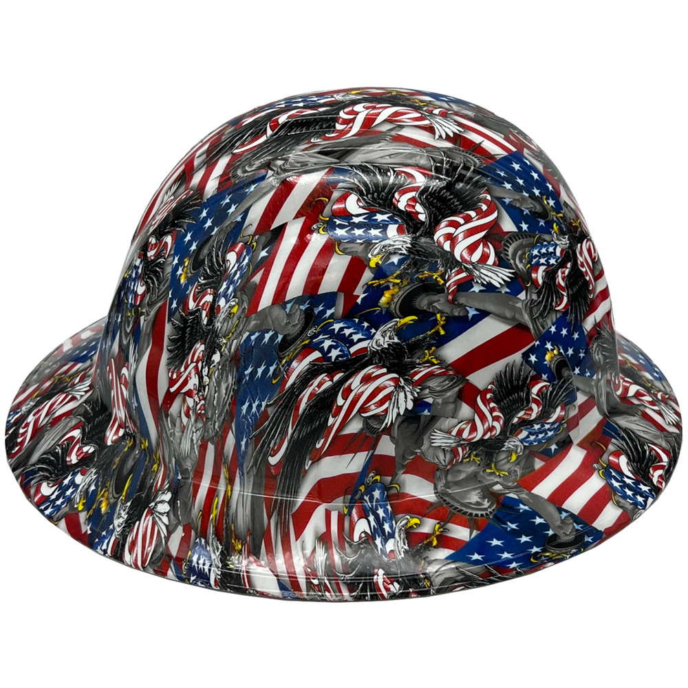 American Liberty Design Full Brim Hydro Dipped Hard Hats | Buy Online ...