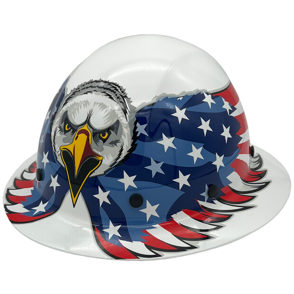 Dynamic Wolfjaw Full Brim Fiberglass Hard Hat - White Eagle | Texas ...