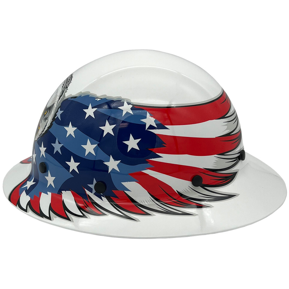 Dynamic Wolfjaw Full Brim Fiberglass Hard Hat - White Eagle | Texas ...