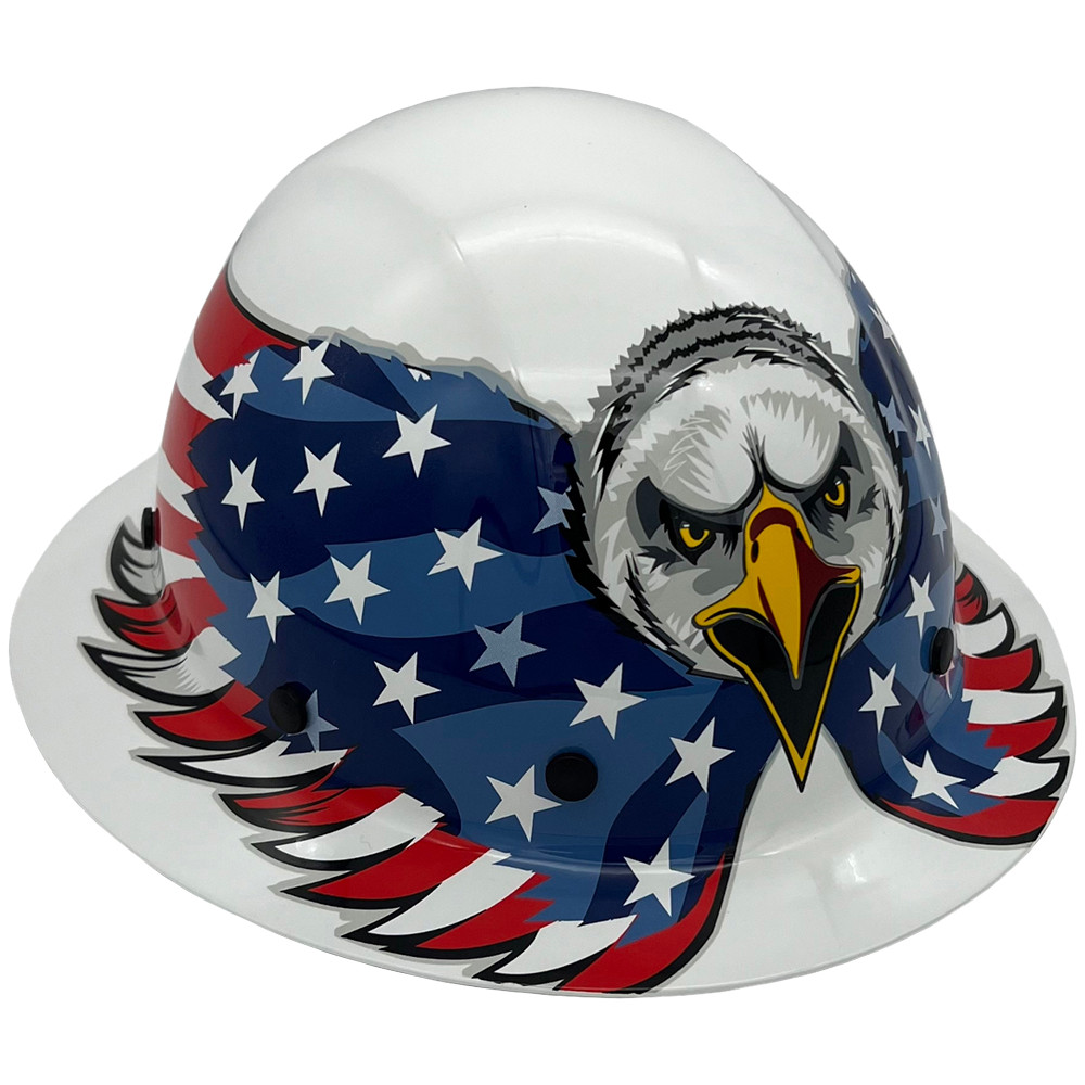 Dynamic Wolfjaw Full Brim Fiberglass Hard Hat - White Eagle | Texas ...