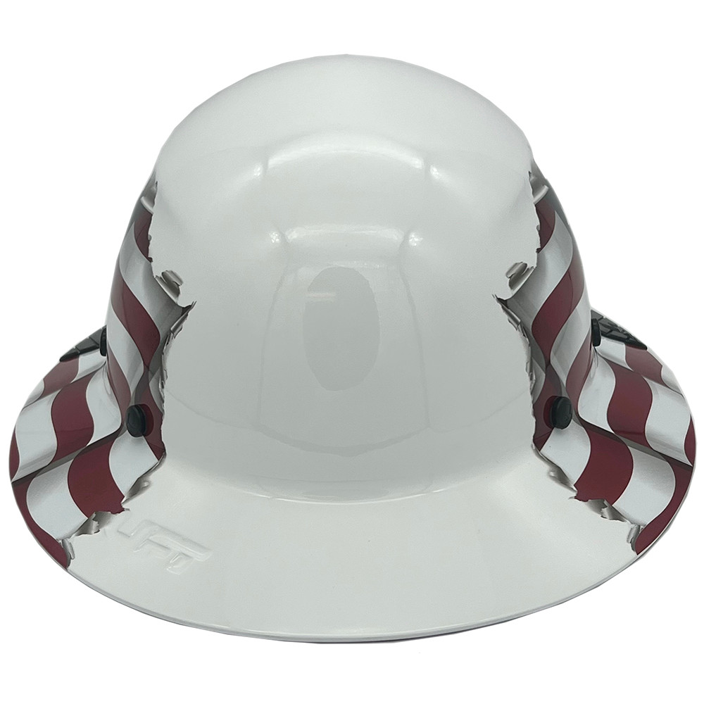 DAX Fiberglass Composite Hard Hat - Full Brim American Flag