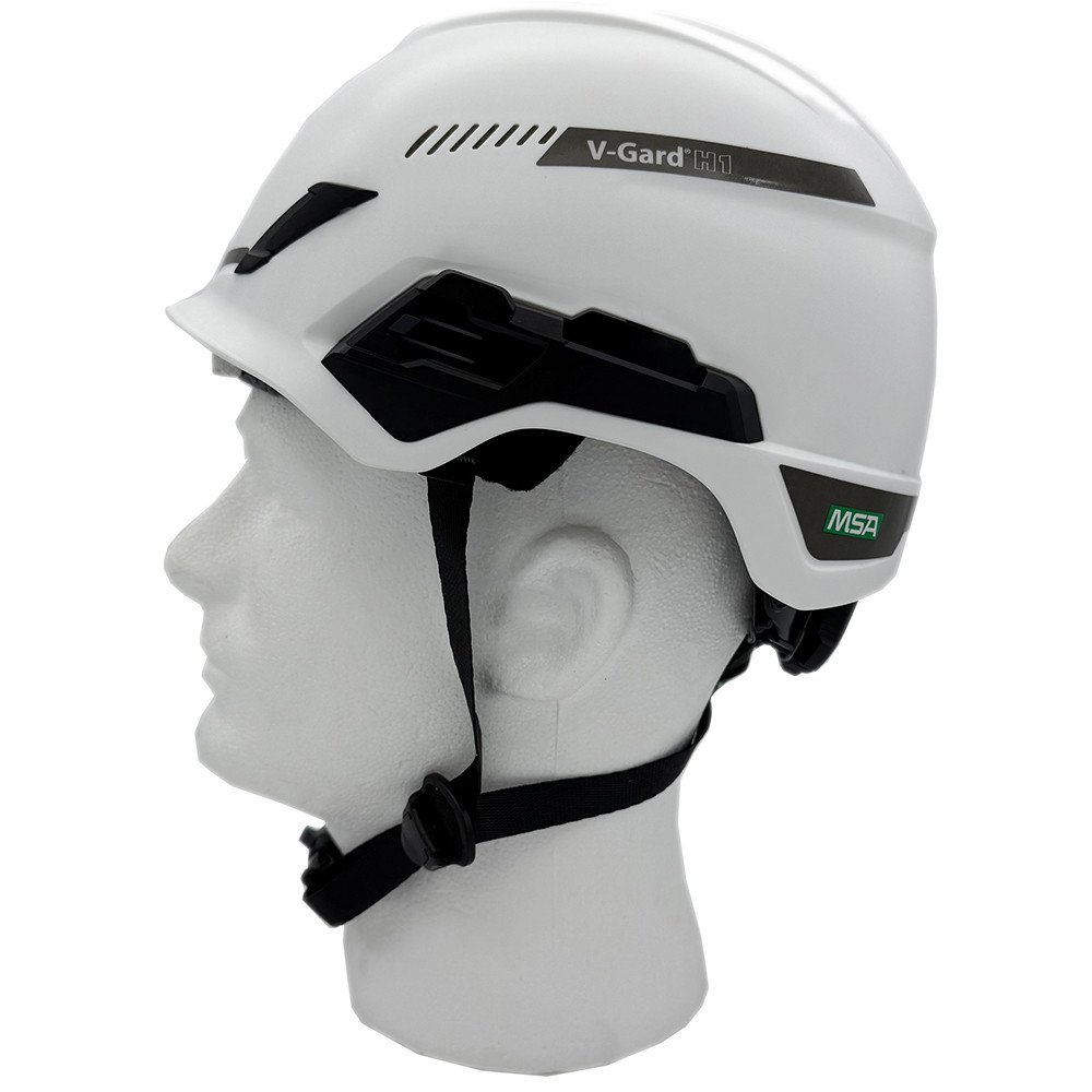 MSA V-Gard H1 Trivent Climbing Helmet White Part #10194783
