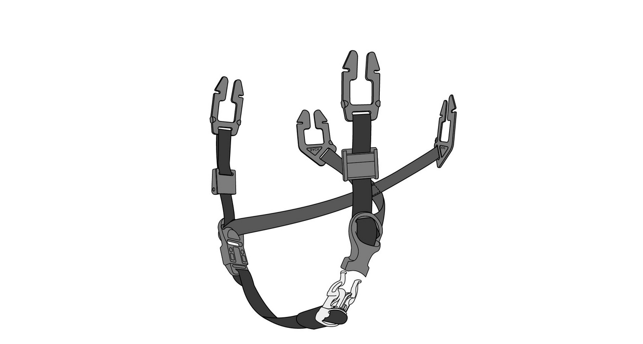 MSA Hard Hat Chin Strap | 4-Point Helmet Retention Strap | Tasco-Safety.com