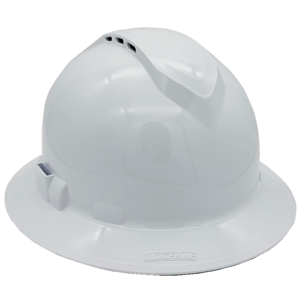Pyramex Type II Vented Full Brim T2 RIDGELINE Hard Hat White