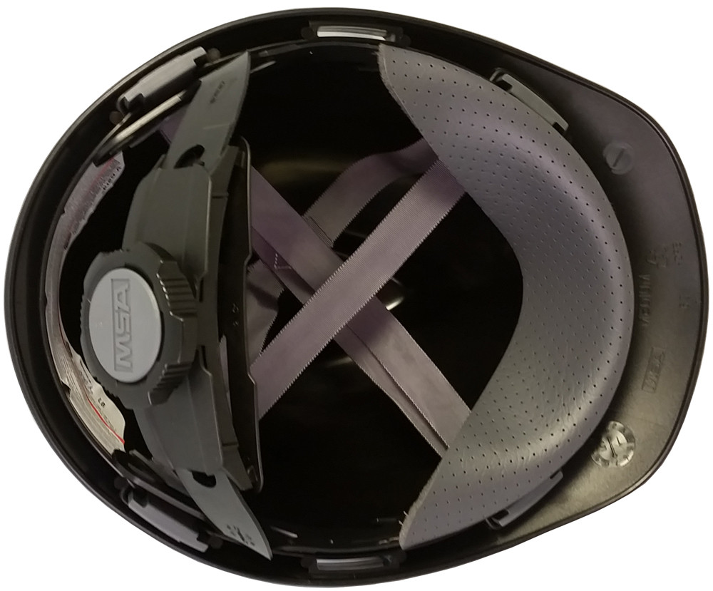 MSA Cap Style Large Jumbo Hard Hats Fas-Trac Black