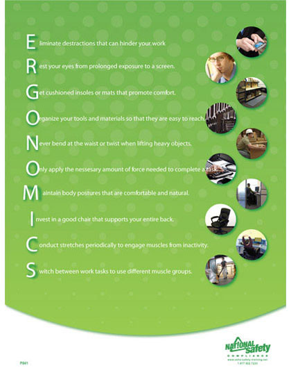 Ergonomics Informational Poster - ENGLISH