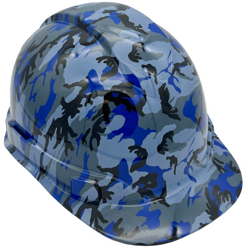 Blue Camo Hydro Dipped Cap Style Hard Hat | Buy Online at T.A.S.C.O.