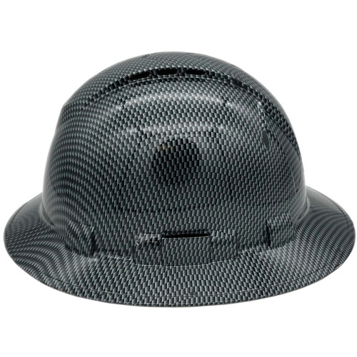 Carbon Fiber Design Hydro Dipped Full Brim Vented Hard Hat | Buy Online ...