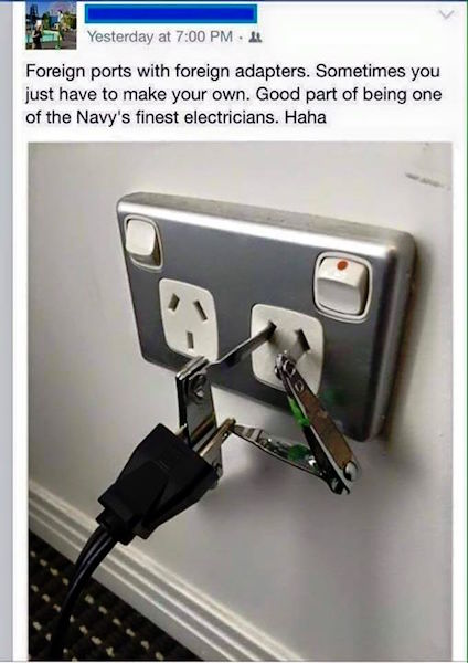 Funny Post - How not to plug in your appliances - Texas America Safety ...