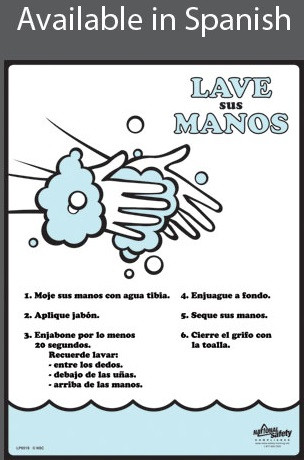 Hand Washing Poster - SPANISH