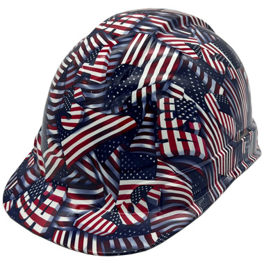 USA Flag Cap Style Hydro Dipped Hard Hats | Buy Online at T.A.S.C.O.