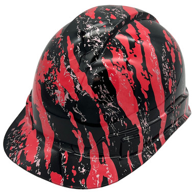 Rip and Tear Red Cap Style Hydro Dipped Hard Hats | Buy Online at T.A.S ...