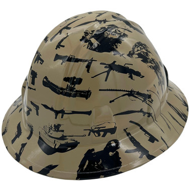 Combat Design Full Brim Hydro Dipped Hard Hats | Buy Online at T.A.S.C.O.