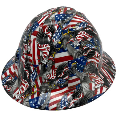 American Liberty Design Full Brim Hydro Dipped Hard Hats | Buy Online ...