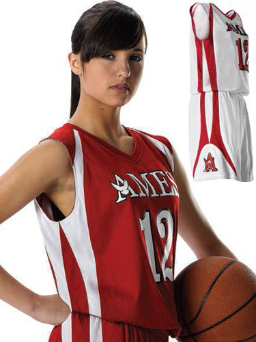 Womens/Girls "Desire" Reversible Basketball Uniform Set - All Sports ...