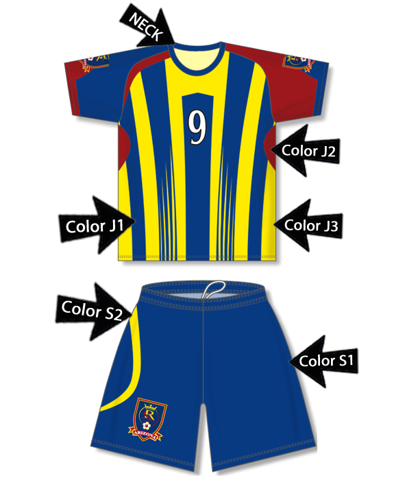 Control Series Premium - Womens/Girls "Striker" Custom Sublimated ...