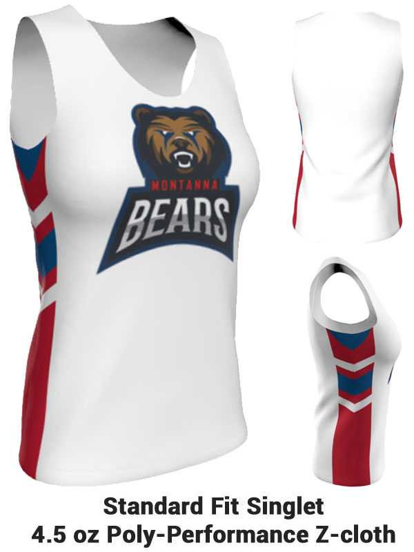 Control Series - Womens/Youth "Vortex" Custom Sublimated Track Singlet ...