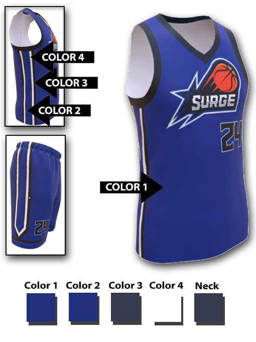 Saver Series - Womens/Girls "Lightning" Custom Sublimated Basketball ...