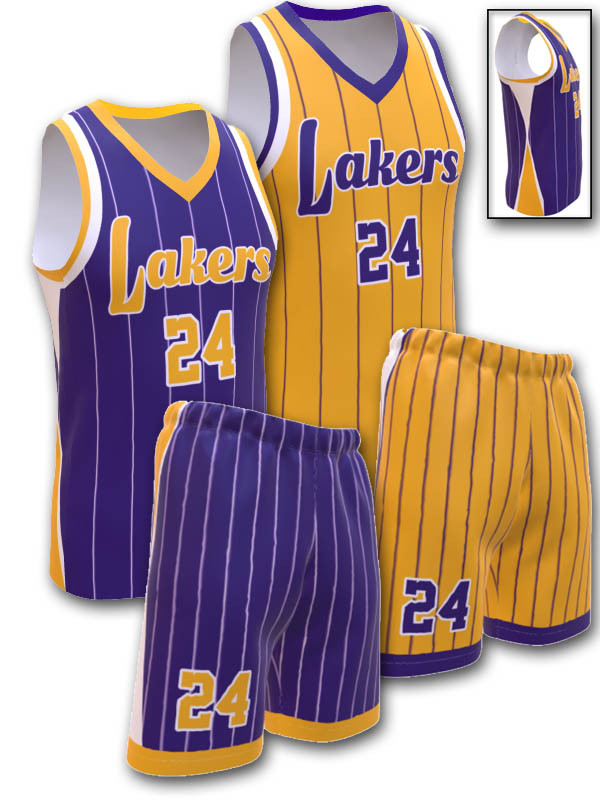 Saver Series - Adult/Youth "Laker" Custom Sublimated Reversible ...