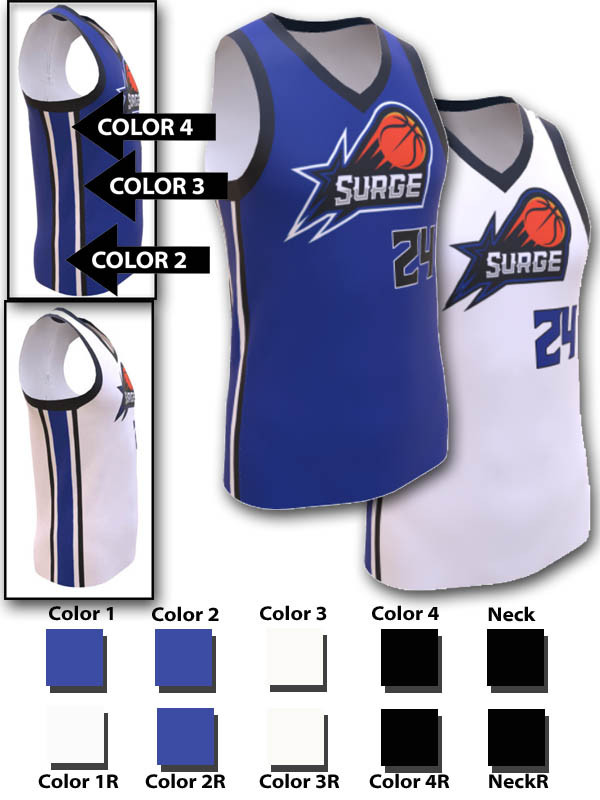 Saver Series - Womens/Girls "Lightning" Custom Sublimated Reversible ...