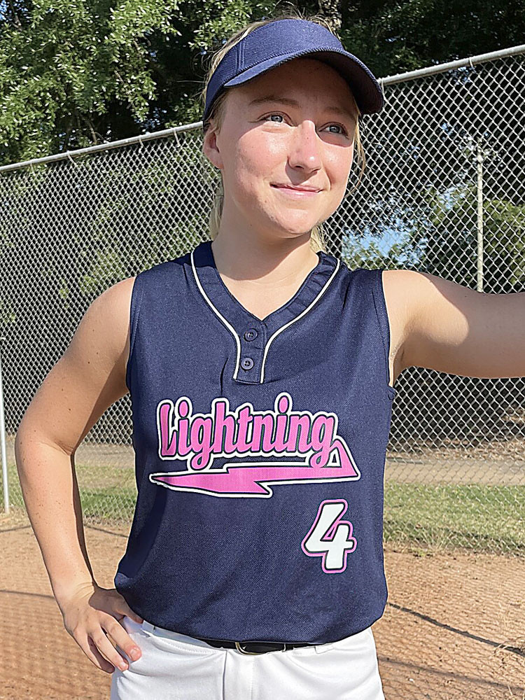 Girls "Boost" Two-Button Softball Jersey - All Sports Uniforms