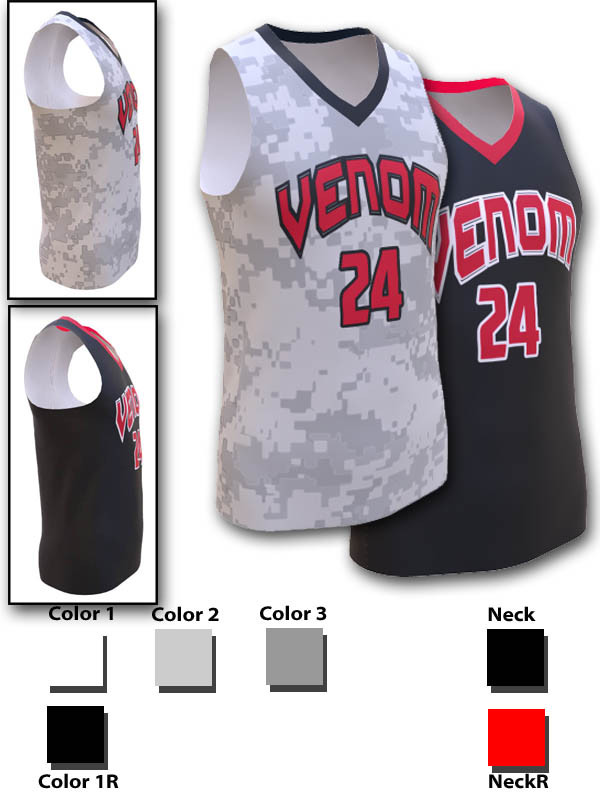 Saver Series - Adult/Youth "Venom" Custom Sublimated Reversible ...