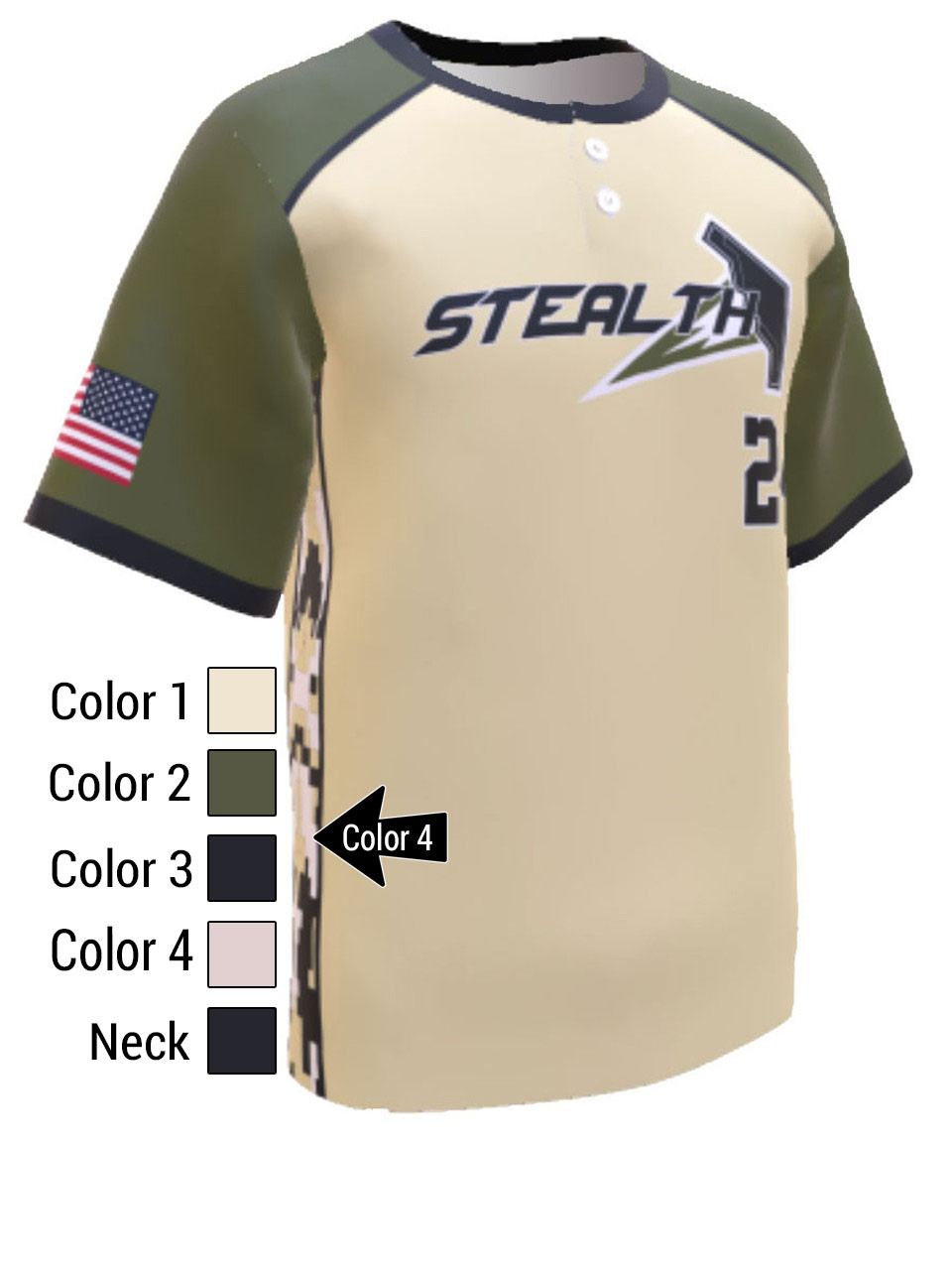 Control Series Premium - "Digital Camo Hunter" Custom Sublimated 2 ...