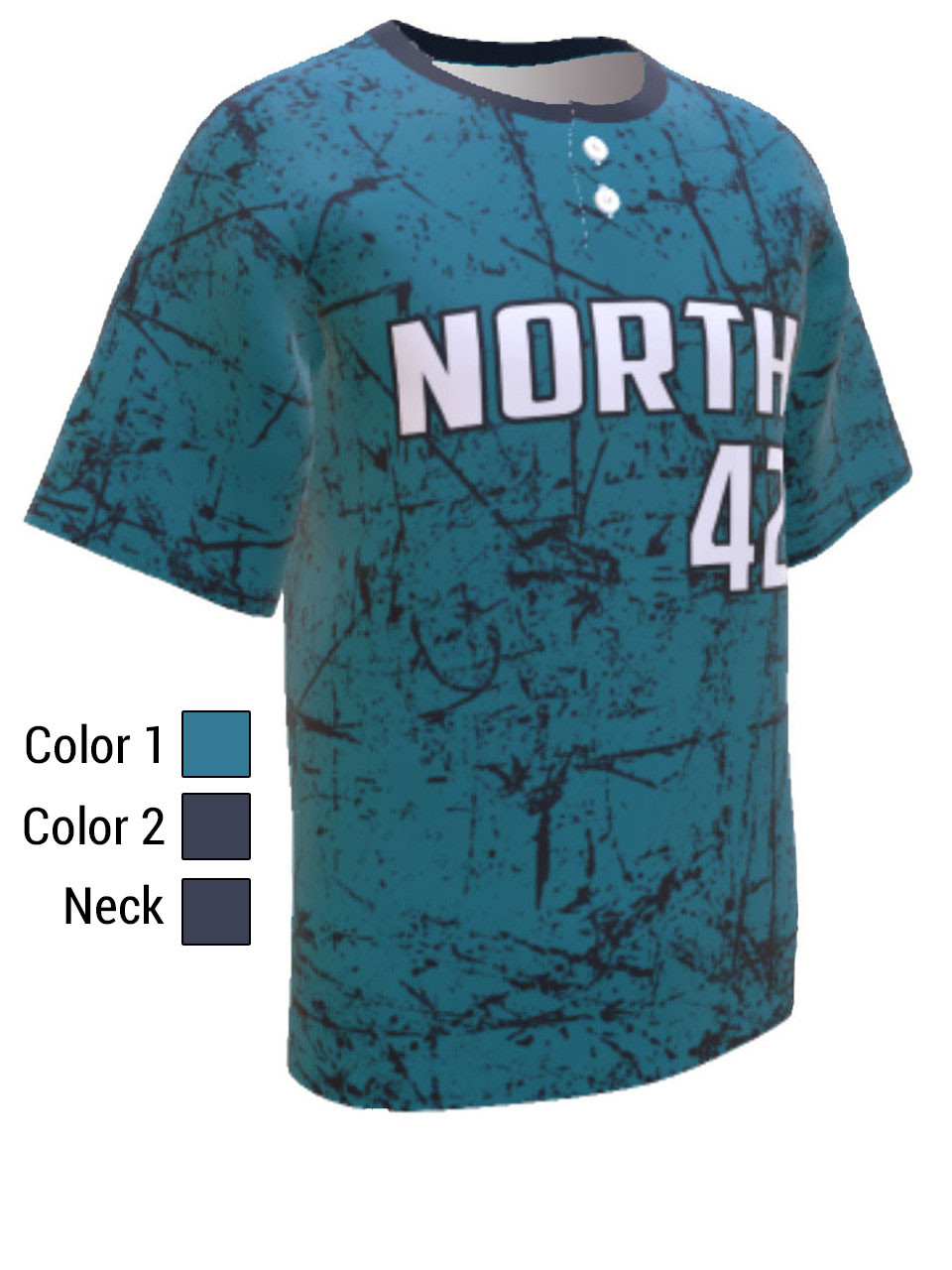 Control Series Premium - "Splatter" Custom Sublimated 2 Button Baseball ...
