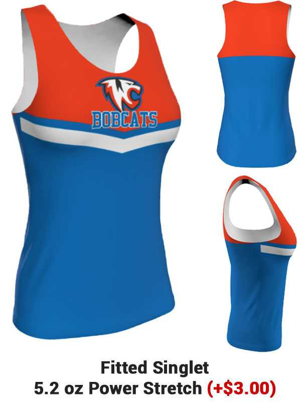 Control Series - Womens/Girls "Burst" Custom Sublimated Track Singlet ...