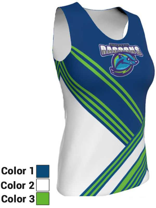 Control Series - Womens/Girls "Bypass" Custom Sublimated Track Singlet ...