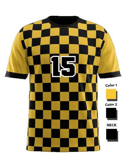 Quick Ship - Womens/Girls "Checker" Custom Sublimated Soccer Jersey ...