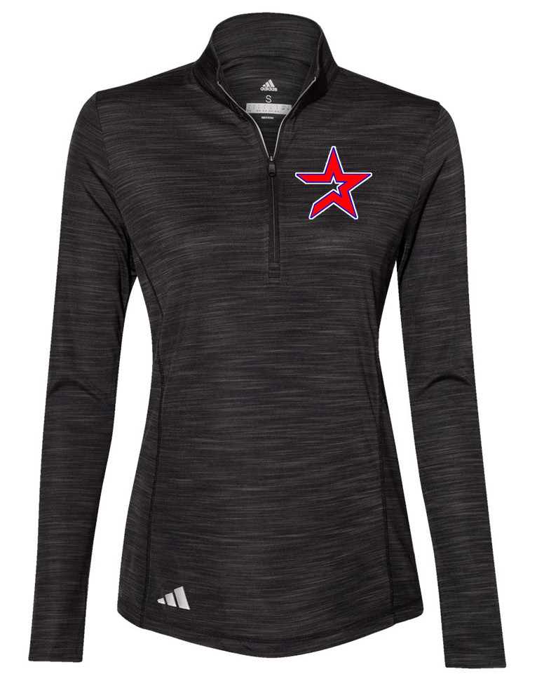 Womens Adidas "Lightweight Melange" 1/4 Zip Coaches Pullover - All ...